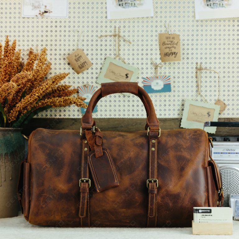 Bộ sưu tập Túi xách da du lịch bằng da thật Gento Leather
