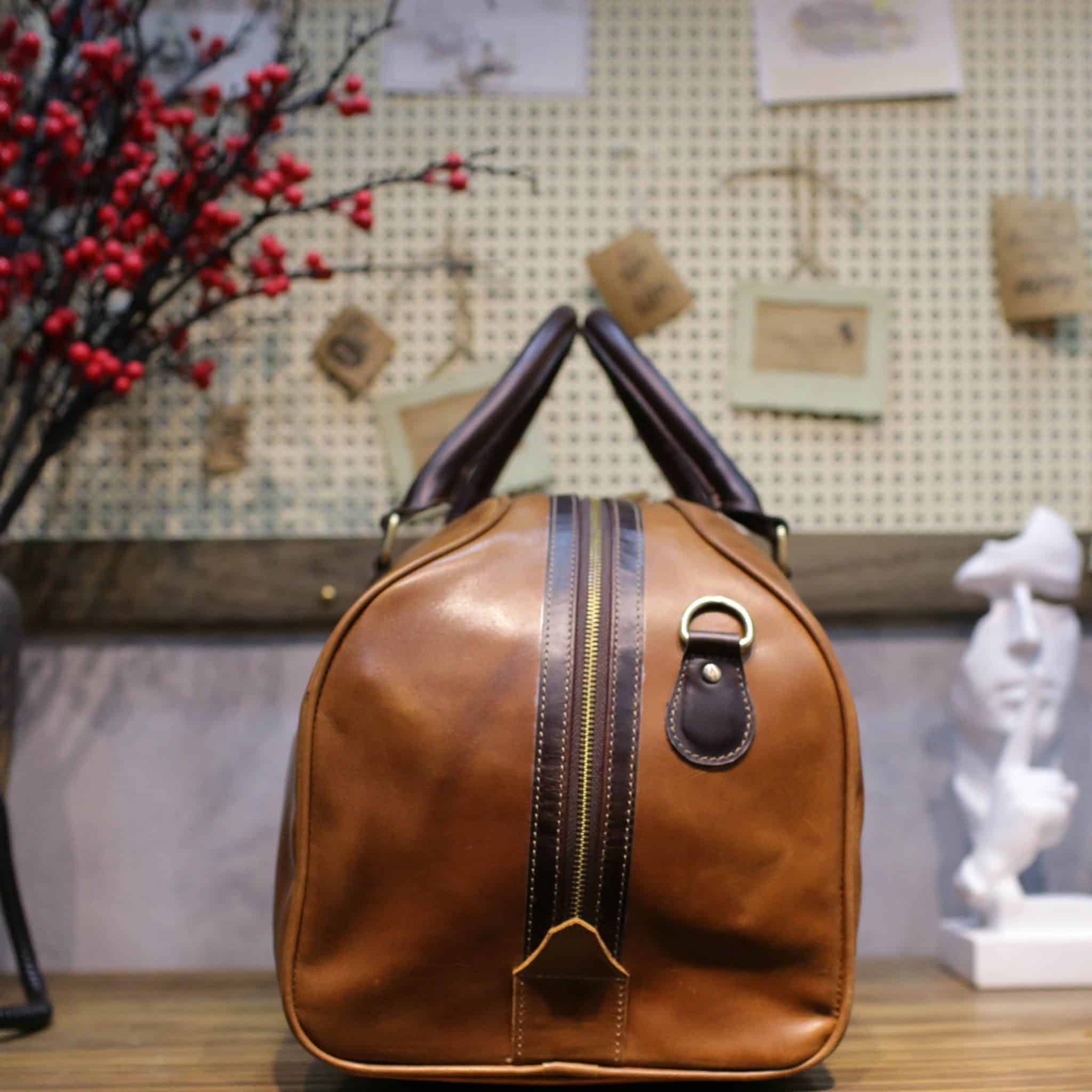 Bộ sưu tập Túi xách da du lịch bằng da thật Gento Leather