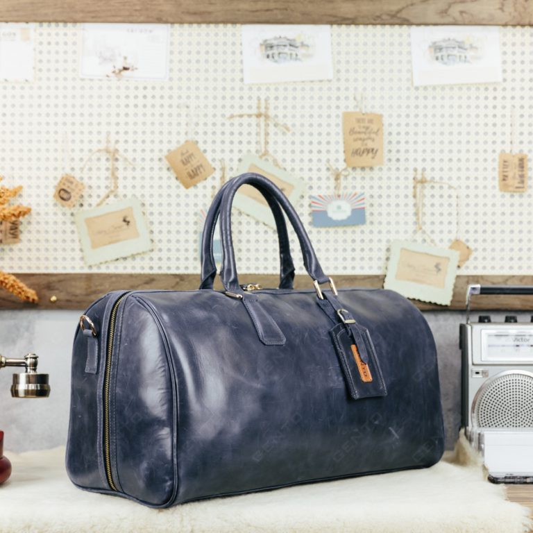 Túi xách du lịch, túi trống bằng da thật sang trọng, đẳng cấp, bền bỉ