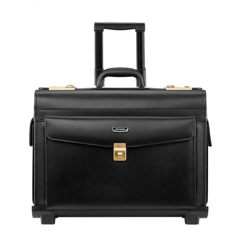 Vali doanh nhân da bò Saffiano 16 inch D516 chế tác thủ công