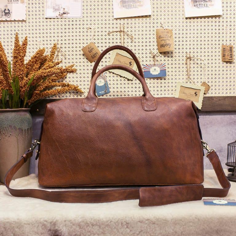 Bộ sưu tập Túi xách da du lịch bằng da thật Gento Leather