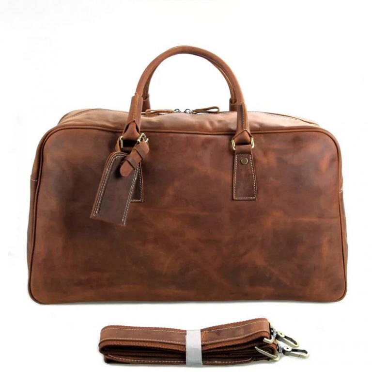 Túi xách du lịch, túi trống bằng da thật sang trọng, đẳng cấp, bền bỉ