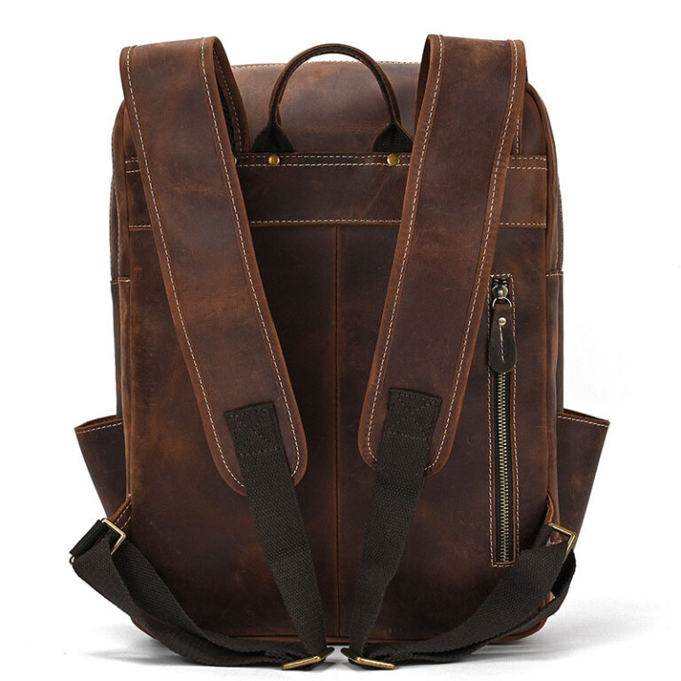 Balo nam công sở da bò sáp Gento B354 - GENTO Leather