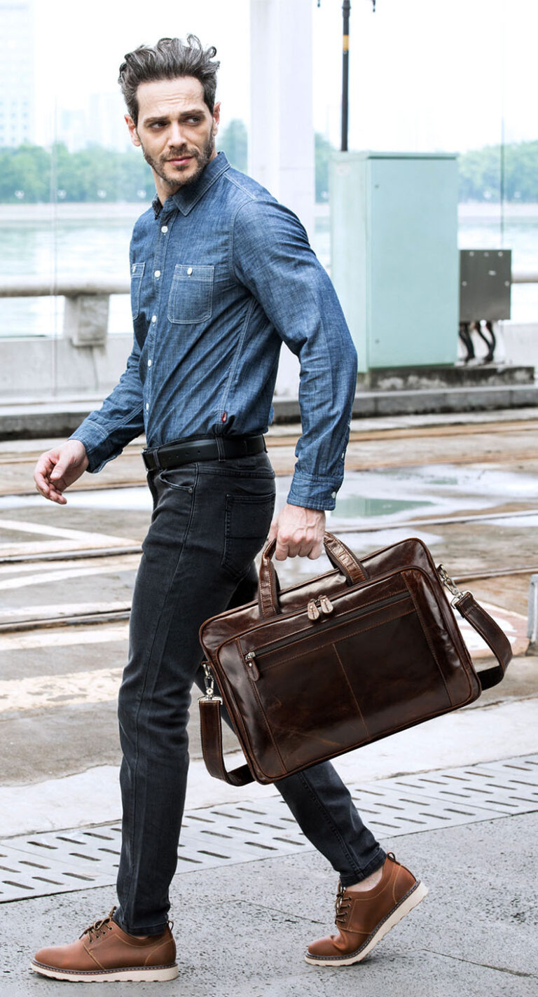 Cặp nam da thật form lớn Gento G690 - GENTO Leather