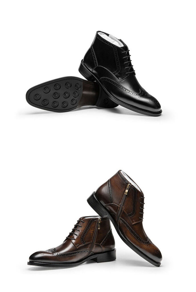 Giày boot nam hàng hiệu handmade Gento GD924 - GENTO Leather