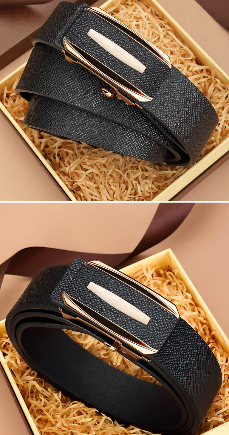 Dây lưng da bò cao cấp D4055 - GENTO Leather